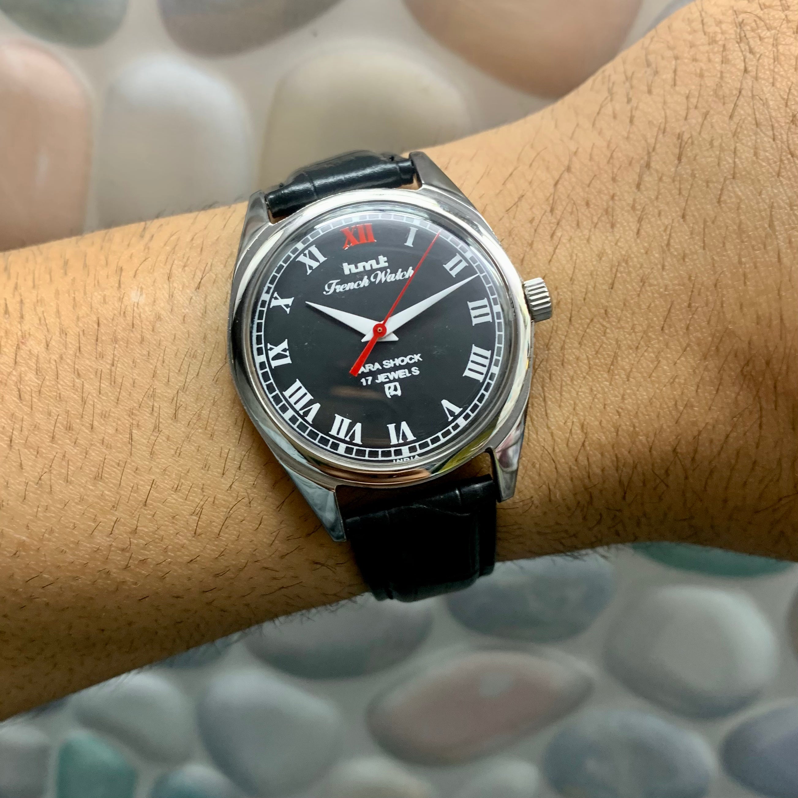 HMT French Black Unisex - Mod Watch – India Mods Watch