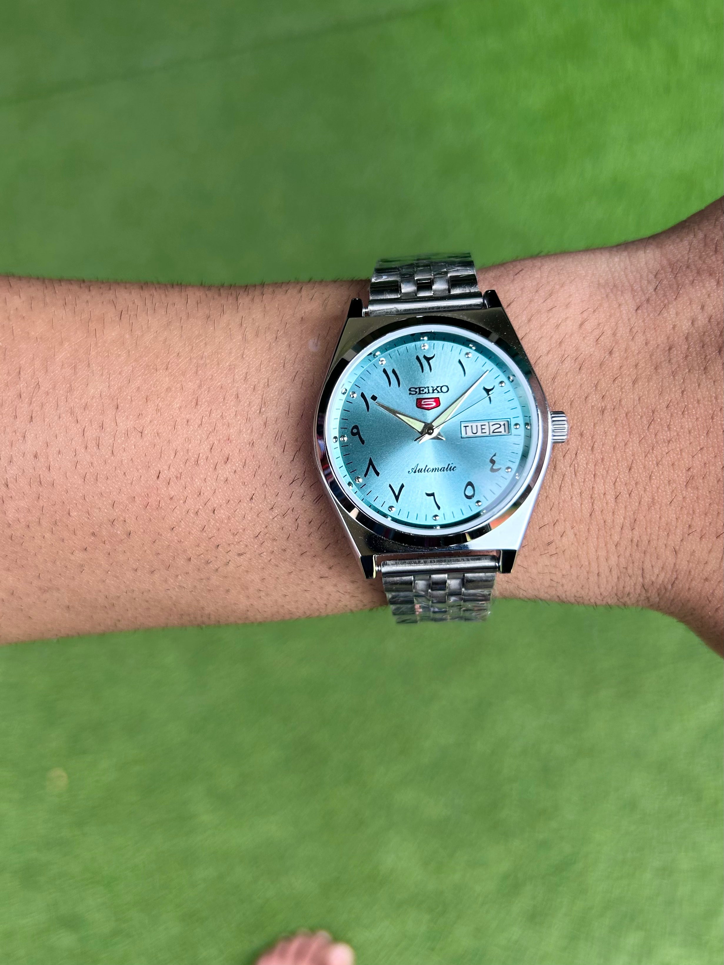 SEIKO ARABIC-TIFFANY BLUE – India Mods Watch