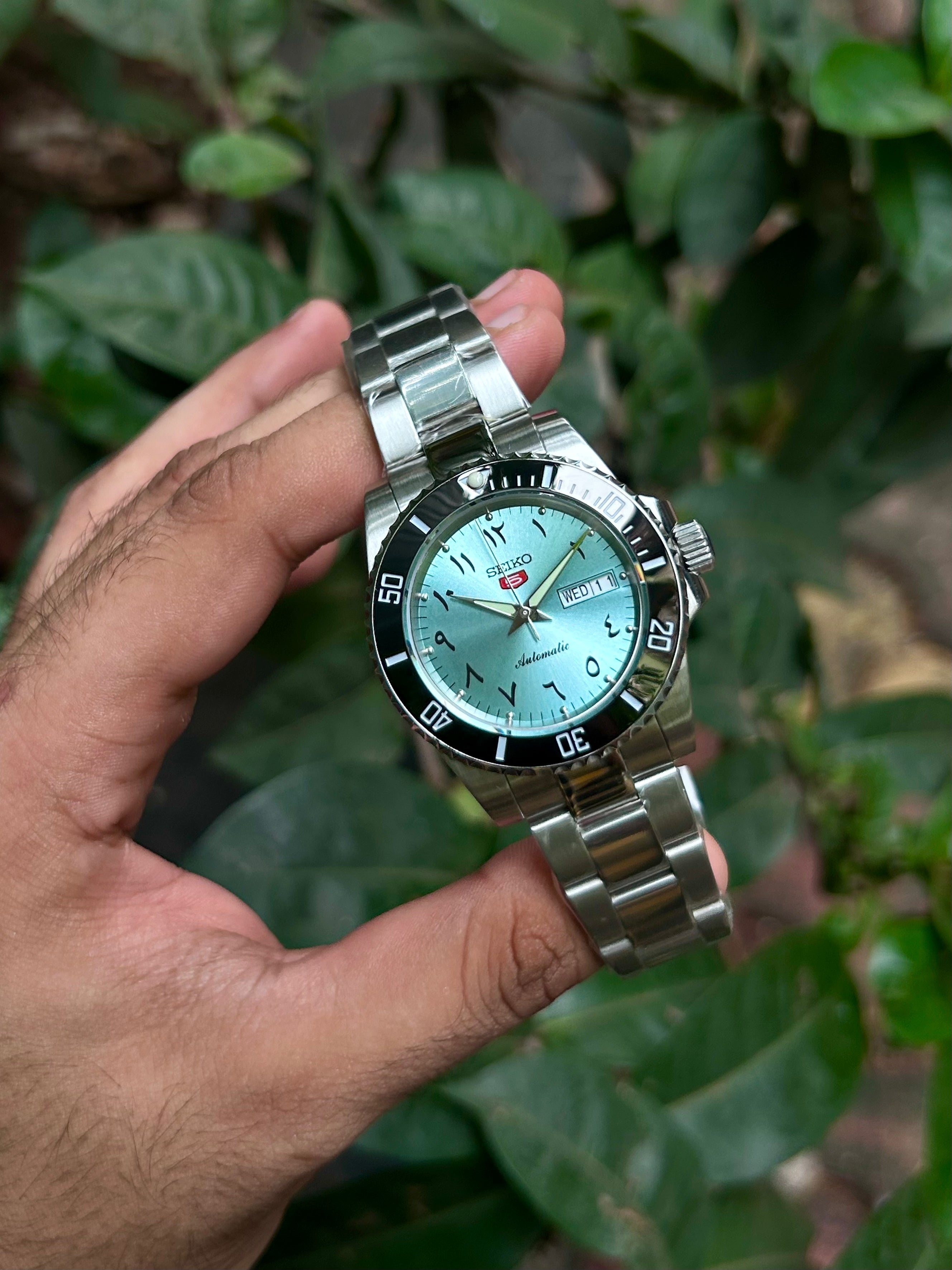 Seiko Arabic Tiffany Blue Submarine – India Mods Watch